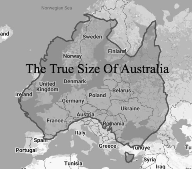The True Size of Australia - Geographic Media