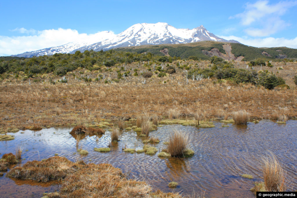 Mount Ruapehu from Kapiti Lookout - Geographic Media