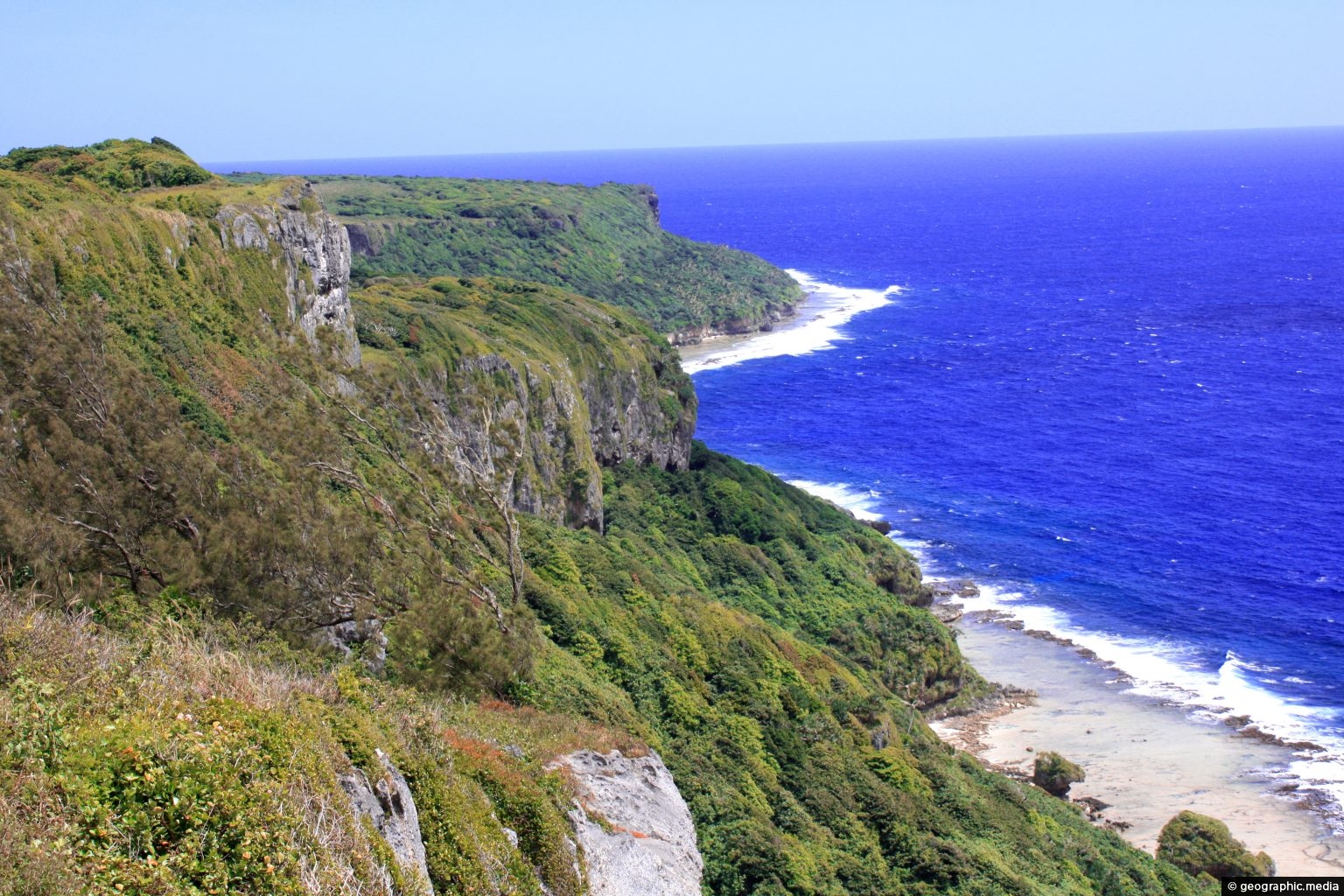 View of Uplifted Coastline on Eua Island - Geographic Media