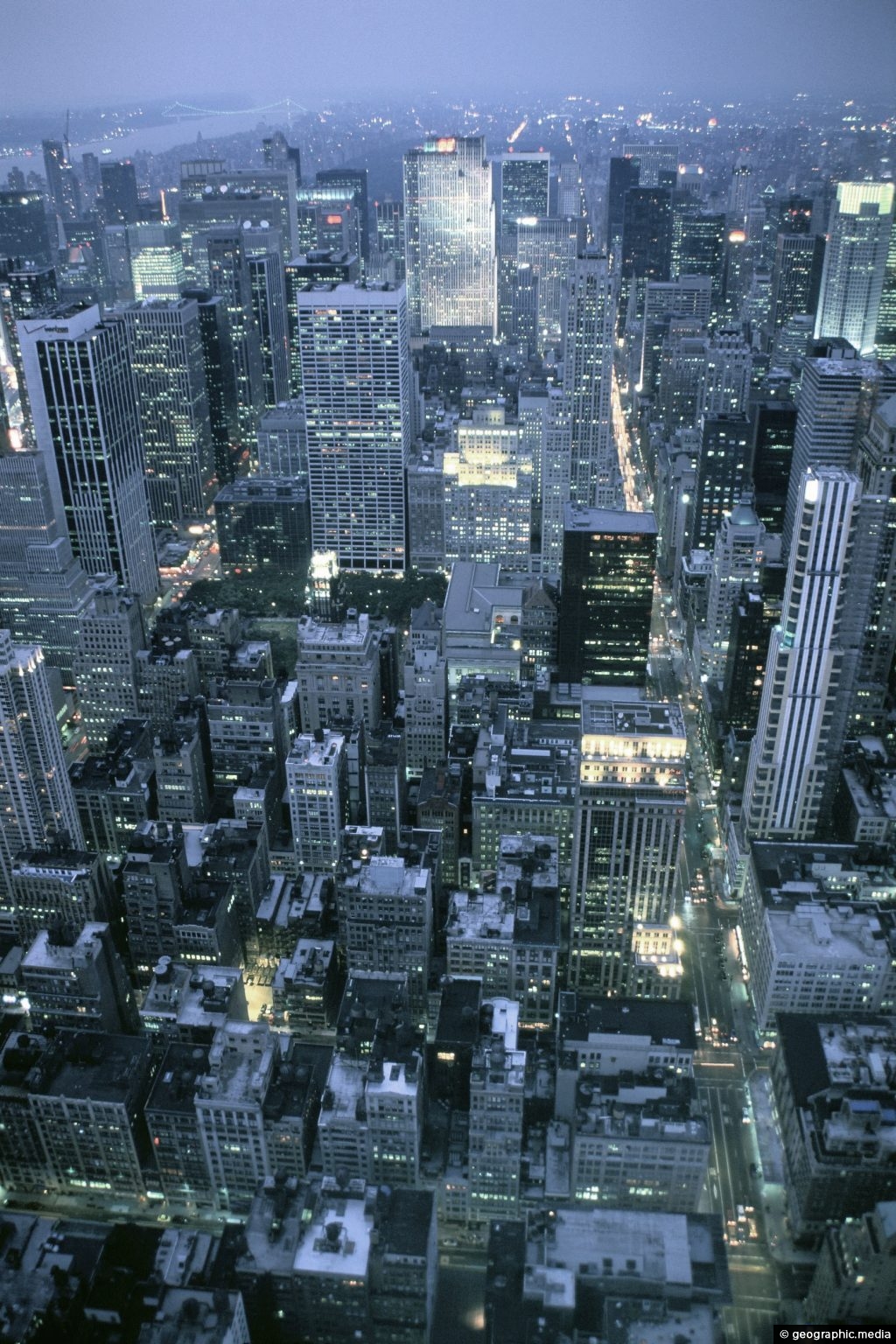 Portrait of Manhattan in New York - Geographic Media
